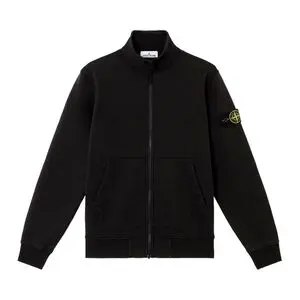 Stone Island Zip Up Cardigan - Black
