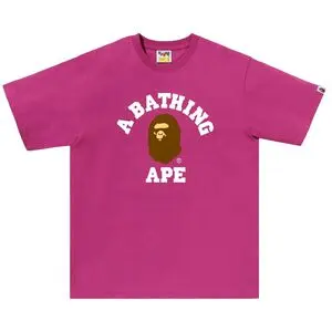 A BATHING APE College Tee - Pink