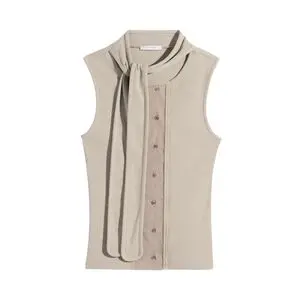 LEMAIRE Asymmetrical Fitted Top 'sage