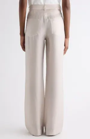 Acne Studios Casual Check Cupro Trousers