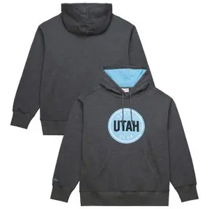 Mitchell & Ness Utah Hockey Club Playoff Pullover Hoodie - Anthracite