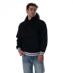 THE WILD COLLECTIVE New York Knicks Custom Rib Premium Hoodie - Black