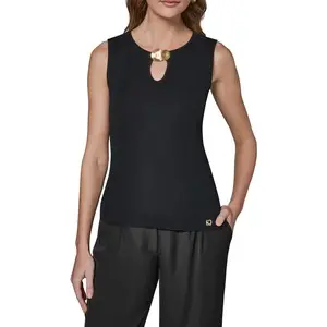 Donna Karan New York Rib Tank - Black