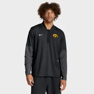 Nike Iowa Hawkeyes One Goal Performance Half-zip Pullover - Black