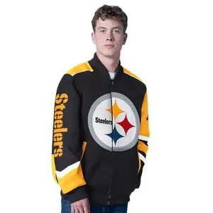 G-III SPORTS BY CARL BANKS Pittsburgh Steelers Prime Time Full-zip Racing Jacket - Black