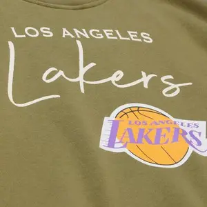 Mitchell & Ness Los Angeles Lakers Lightweight Script Sweatshirt