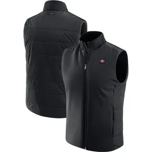 J. PALMER San Francisco 49ers Front Office Full-zip Vest - Black