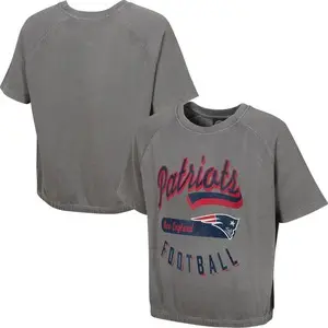OUTERSTUFF New England Patriots Mineral Wash Short Sleeve Top