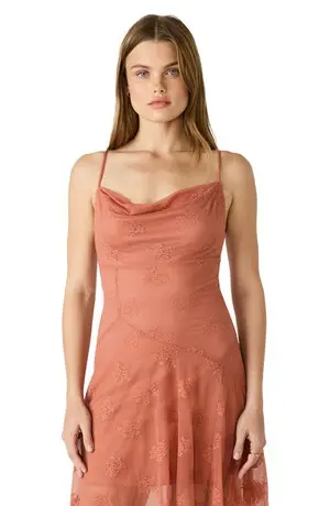 Steve Madden Corina Embroidered Slipdress