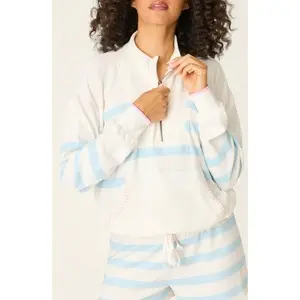PJ Salvage Pupcation Palms Quarter Zip Pullover