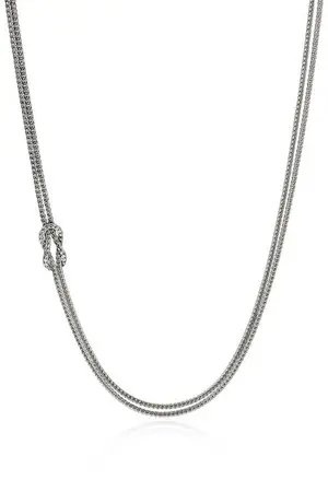 John Hardy Love Knot Sterling Necklace - Silver