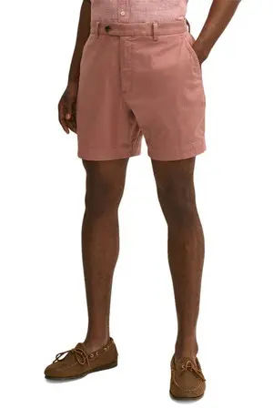 Brooks Brothers Friday Flat Front Chino Shorts - Canyon Rose