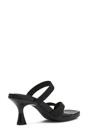 Anne Klein Jevelli Toe Loop Sandal - Black Stretch