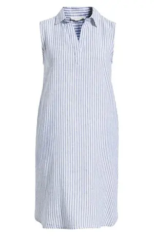 BEACHLUNCHLOUNGE Shelay Sleeveless Shift Dress - Blue Eyes