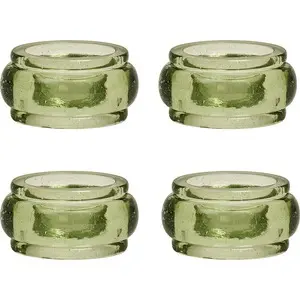 JULISKA Provence Set Of 4 Napkin Rings - Basil