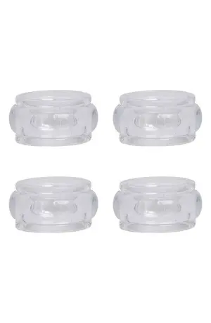 JULISKA Provence Set Of 4 Napkin Rings - Clear