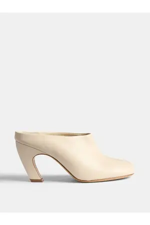 Le Monde Beryl Mica Mule / Ecru Leather - Natural
