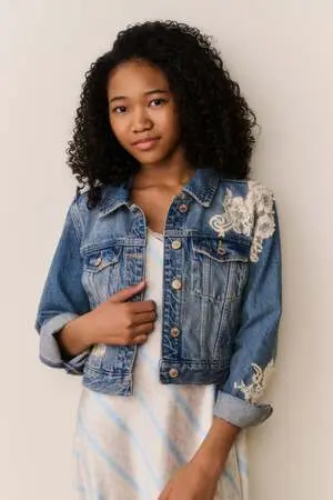 LoveShackFancy Tween Lavina Denim Jacket