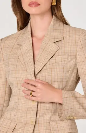 Astr The Label Valor Plaid Blazer