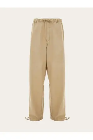 FERRAGAMO Baggy Trouser - Natural