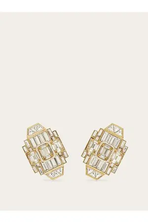 FERRAGAMO Déco Earrings With Crystals