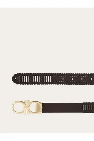 FERRAGAMO Adjustable Gancini Leather Belt
