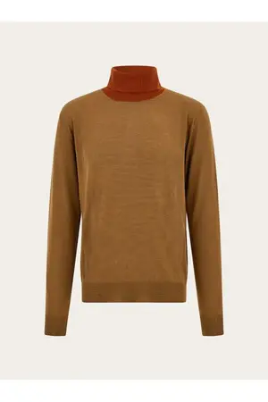 FERRAGAMO Silk Turtleneck - Metallic