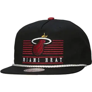 Mitchell & Ness Miami Heat Ascend Deadstock Snapback Hat - Black