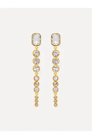 Oscar De La Renta Cascading Mixed-stone Drop Clip-on Earrings - Pink
