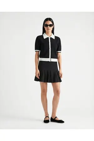 Rudsak Iris Knit Short-sleeve Sweater - Black