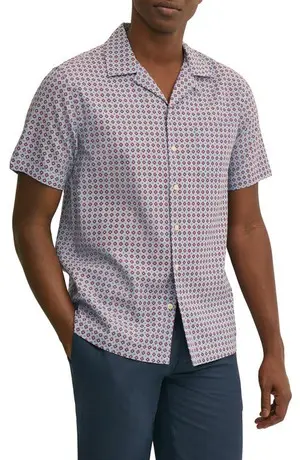 Brooks Brothers Linen & Cotton Camp Shirt - Foulard