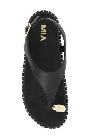 Mia Leilah Slingback Platform Sandal - Black