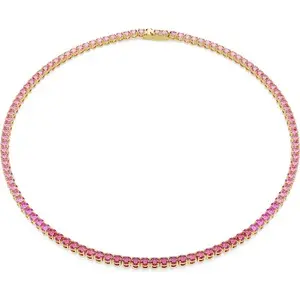 SWAROVSKI Matrix Tennis Necklace - Pink