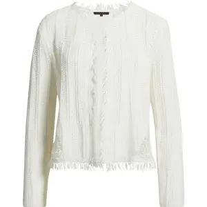 Kobi Halperin Marlee Fringe Cardigan - Ivory