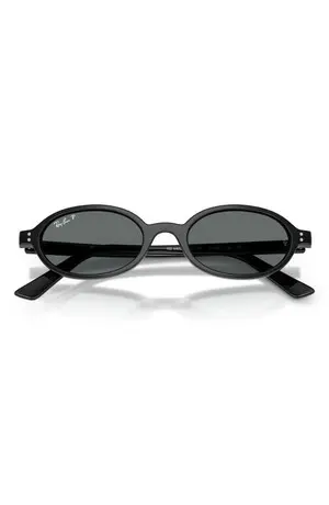Ray-ban 51mm Polarized Oval Sunglasses