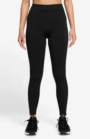 Nike Dri-fit Wool & Cotton Leggings - Black