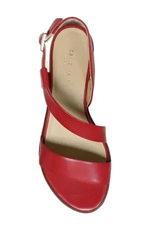 DAVID TATE Ingrid Wedge Sandal - Red