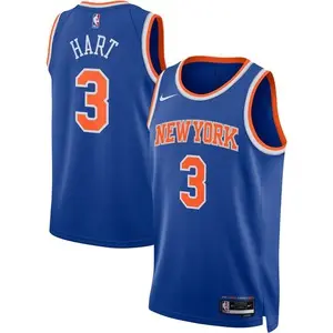 Nike Josh Hart New York Knicks Swingman Player Jerseyicon Edition - Blue