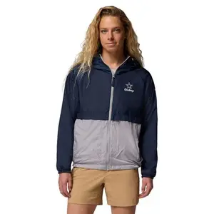 Columbia Dallas Cowboys Spire Hoodie Windbreaker - Navy