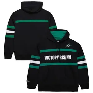 Mitchell & Ness Dallas Stars Head Coach Slogan Pullover Hoodie - Black