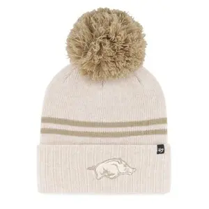 '47 47 Arkansas Razorbacks Core & Inline Cuffed Knit Hat With Pom