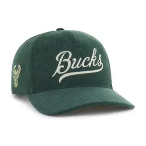 '47 47 Milwaukee Bucks Golden Age Relaxed Corduroy Hitch Adjustable Hat - Hunter Green