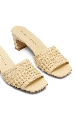 STUART WEITZMAN Marina Slide 50 - Straw