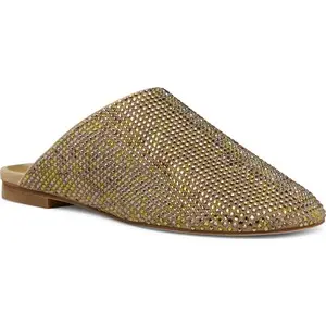 STUART WEITZMAN Talia Shine Mule - Golden Olive