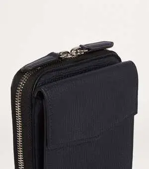 Smythson Leather Cross-body Pouch