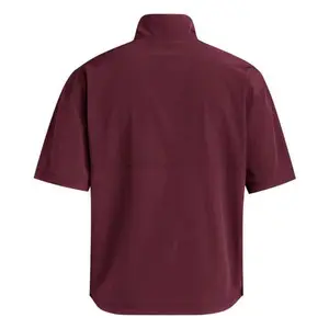 Adidas Texas A&m Aggies Woven Quarter-zip Short Sleeve Pullover