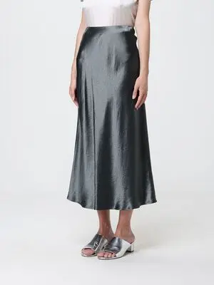 Max Mara Satin Midi Skirt - Grey