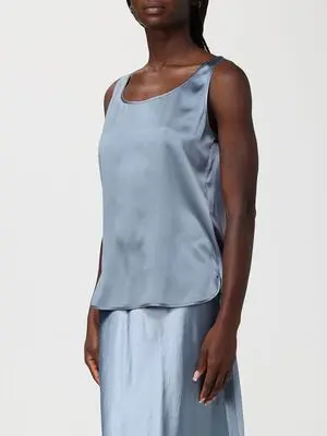 Max Mara Satin Sleeveless Top - Blue