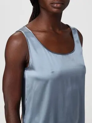 Max Mara Satin Sleeveless Top - Blue