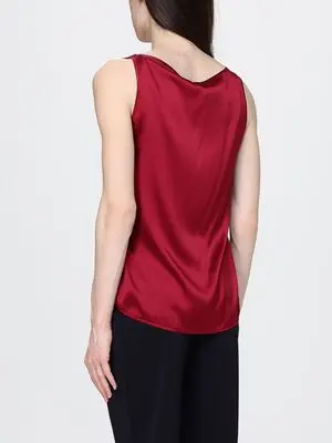 Max Mara Satin Sleeveless Top - Red